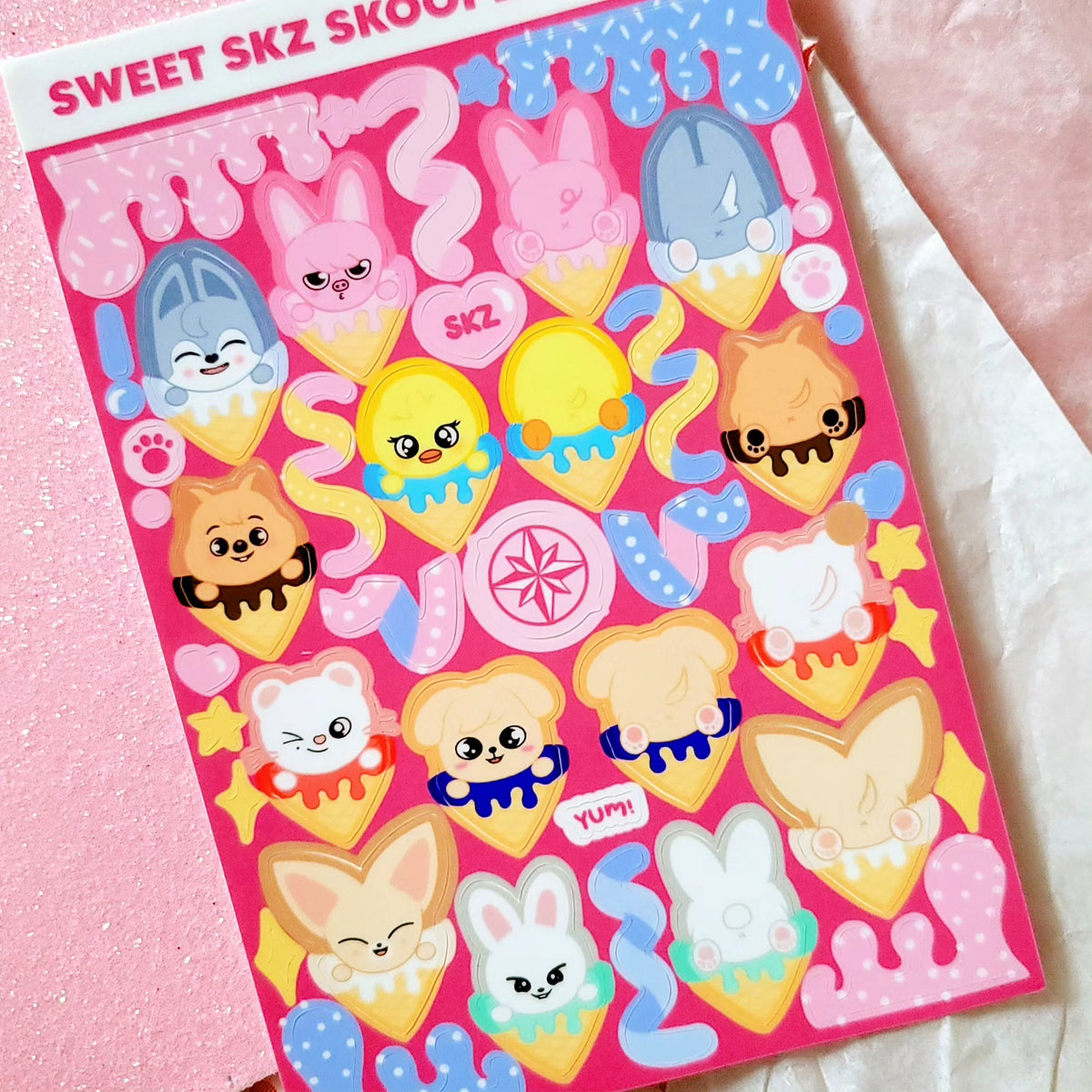 Topline + Scoops Stray Kids Sticker Sheets – Nori Teahouse